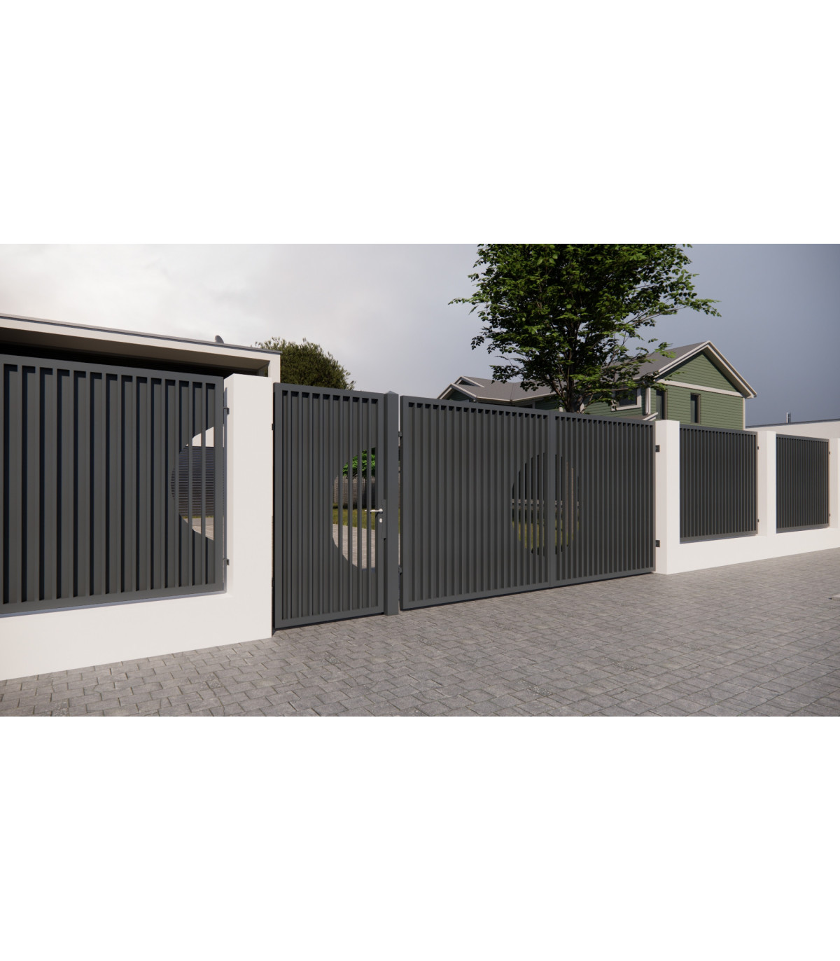 Poarta metalica tabla decupata la laser T1