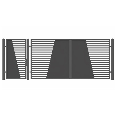 Poarta metalica tabla decupata la laser T6