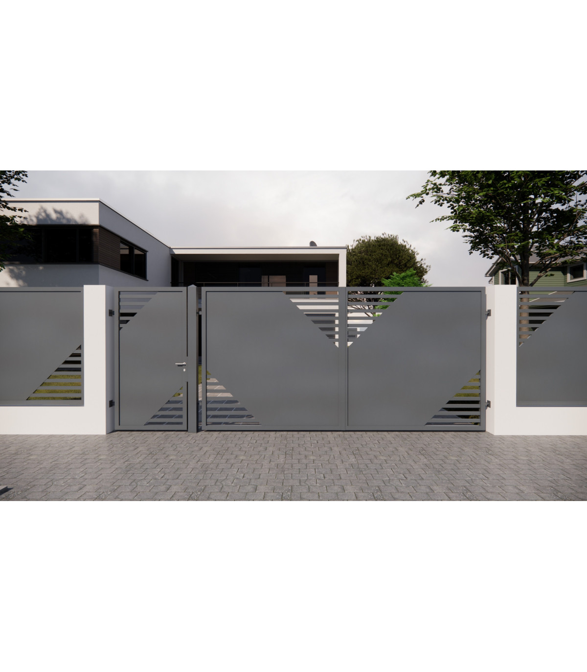 Poarta metalica tabla decupata la laser T7